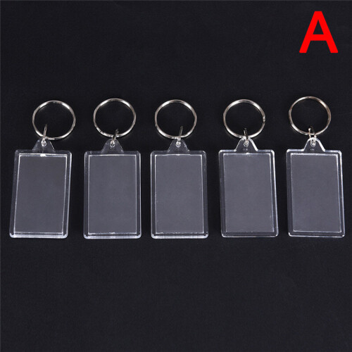 5PCs Rectangle Transparent Blank Acrylic Insert Photo Picture Frame ...
