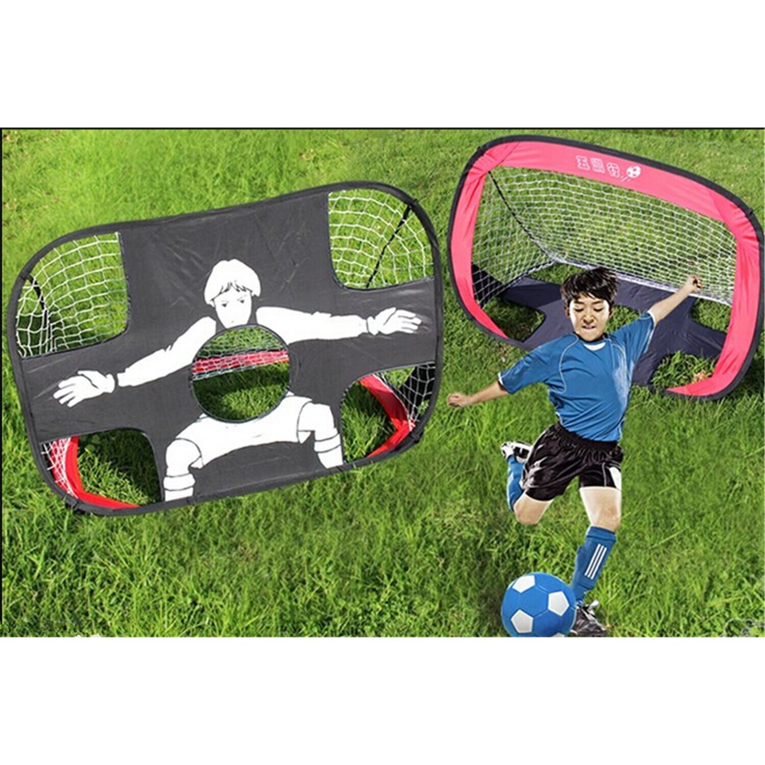 Gate Football Soccer Goals Pop Up Net Tent Kids Outdoor Play Toy on OnBuy