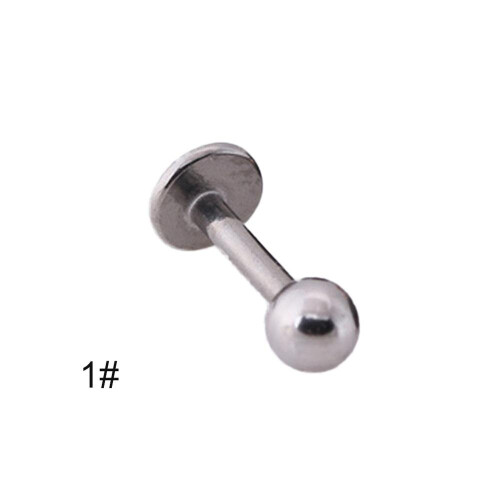 (Green) men women ear bone piercings lip piercings labret 4/6/8/10mm ...