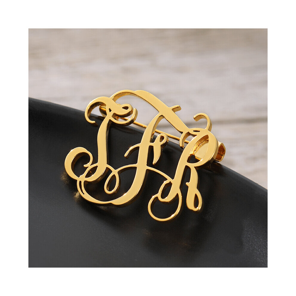 Letter pins brooch store