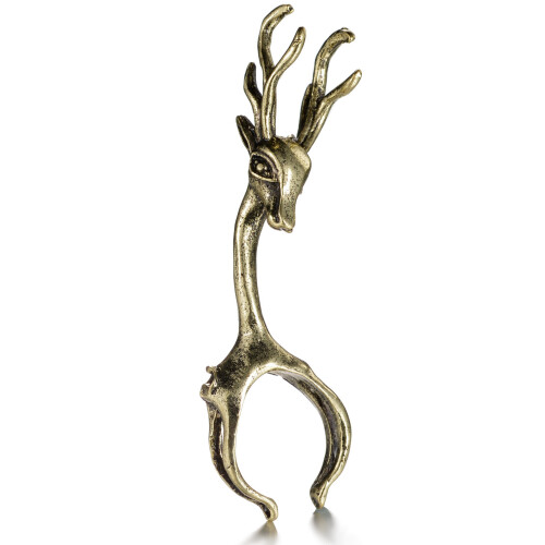 Vintage Silver Exaggerated Skeleton Hug Ring for Men Women Punk ...