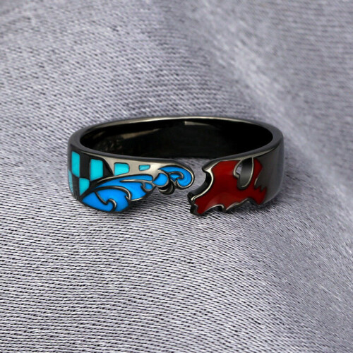 Demon Slayer Kamamon Tanjiro Ring Female Jewelry Gift Anime Inspired ...