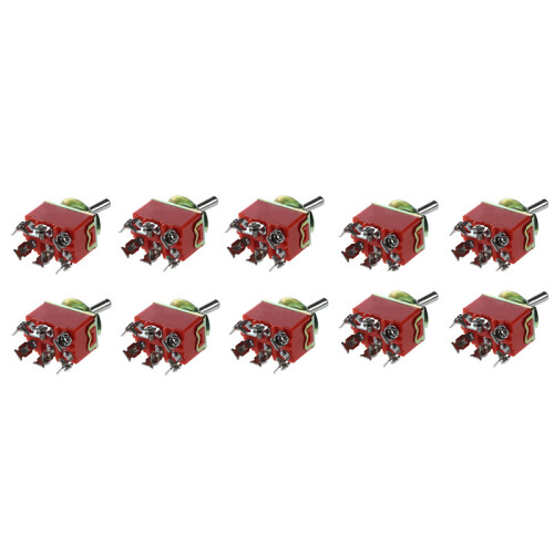 10X AC 250V 15A Latching 3 Way On-Off-on Single Pole Double Throw ...