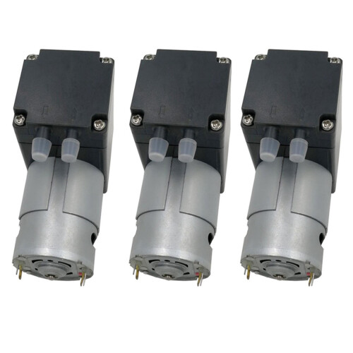 3X,80Kpa Mini Vacuum Pump DC 12V Small Vacuum Suction Pump Diaphragm ...