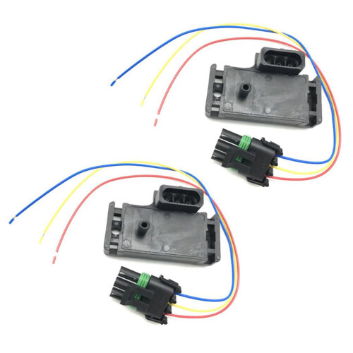 2X 3 Bar Map Manifold Absolute Pressure Sensor Turbo Boost Wire Plug ...