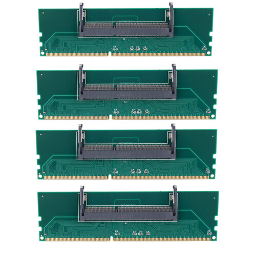 4X DDR3 Laptop SO-DIMM to Desktop DIMM Memory RAM Connector Adapter ...