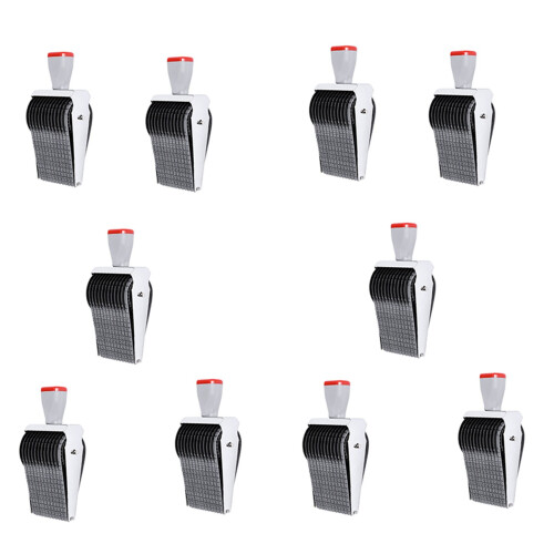 10X Multipurpose 12 Digit Alphabet Rolling Rubber Stamp English Letter ...