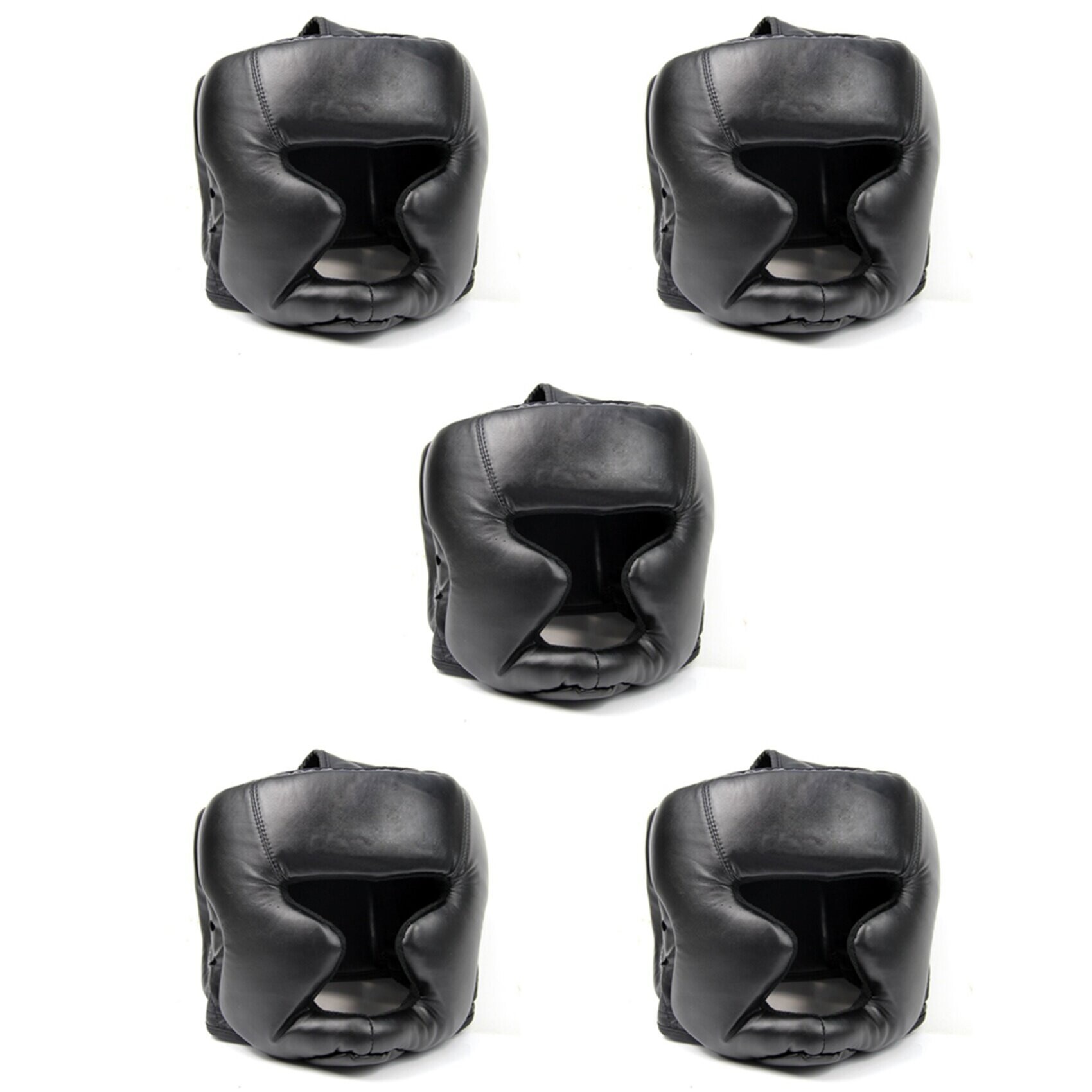 5X Black Good Head Guard Training Helmet Kick Boxing Protection Gear on ...