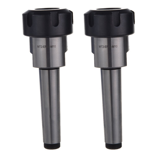 2X ER25 MT2 M10 CNC Collet Chuck Holder Milling Collet Chuck Drawbars ...