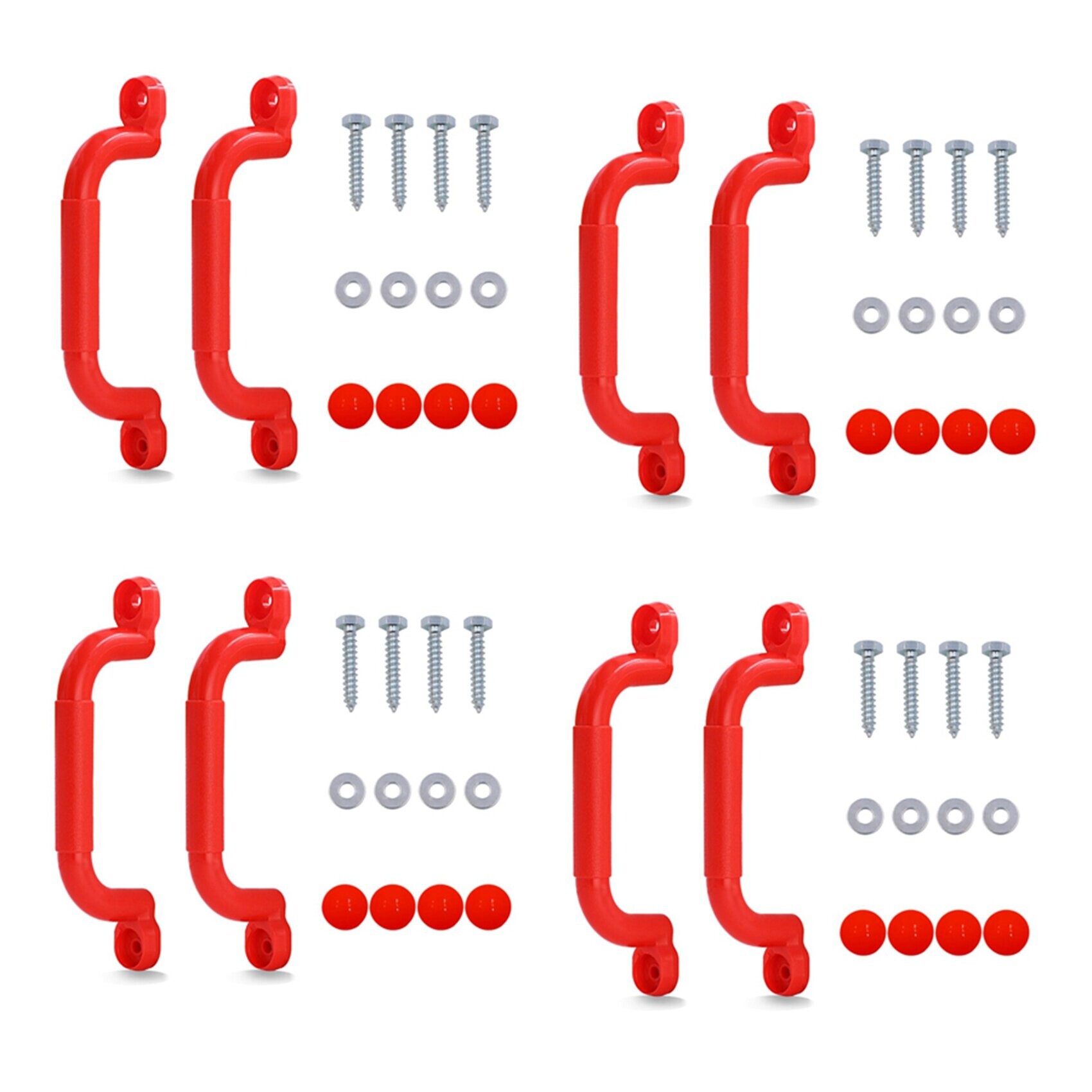 4 Pair Children Playground Nonslip Handle Mounting Hardware Kits ...