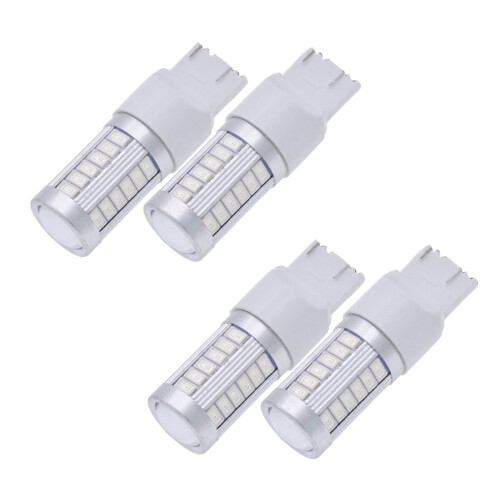 7443, T20 LED Bulbs Red 900 Super Bright Turn Signals Brake Stop ...