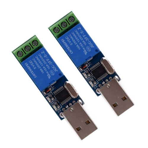 2X HW667 Serial Port Control Relay Module / Board MCU Computer USB ...