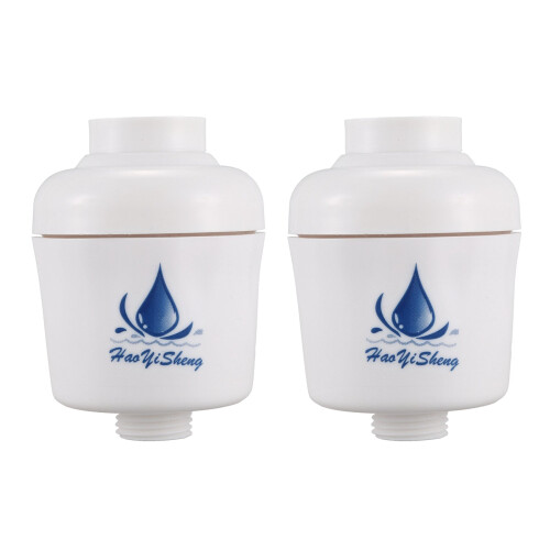 2X Kitchen In-Line Shower Bath Head Purifier Water Filter Health Remove ...