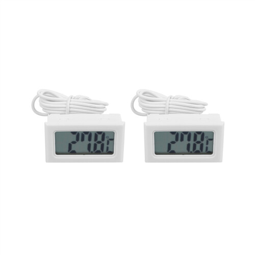 2X LCD Refrigerator Freezer Fridge Digital Thermometer Temperature -50 ...