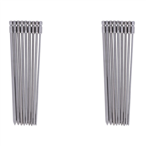 18Pcs 1/4 Inch 200mm Ph1 Ph2 Magnetic Long Hex Head Screwdriver Bits S2 ...