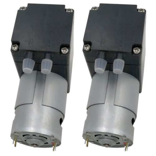 2X 80Kpa Mini Vacuum Pump DC 12V Small Vacuum Suction Pump Diaphragm ...