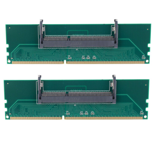 2X DDR3 Laptop SO-DIMM to Desktop DIMM Memory RAM Connector Adapter ...
