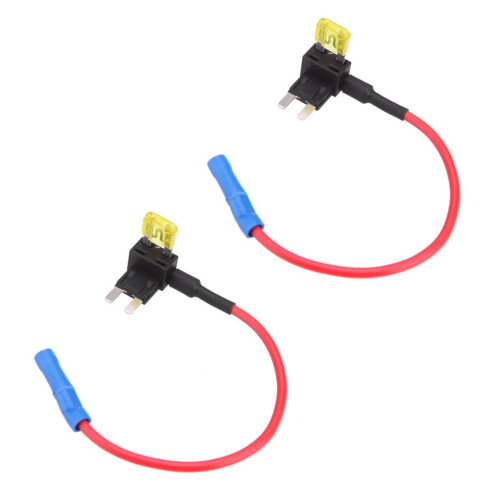 2X 2-Insert blade fuse adapter voltage tap for Automotive Fuses ATT ...