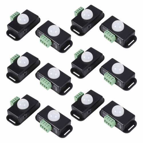 12 X Dc 12v 24v 8a Body Infrared Pir Motion Sensor Switch Led Light