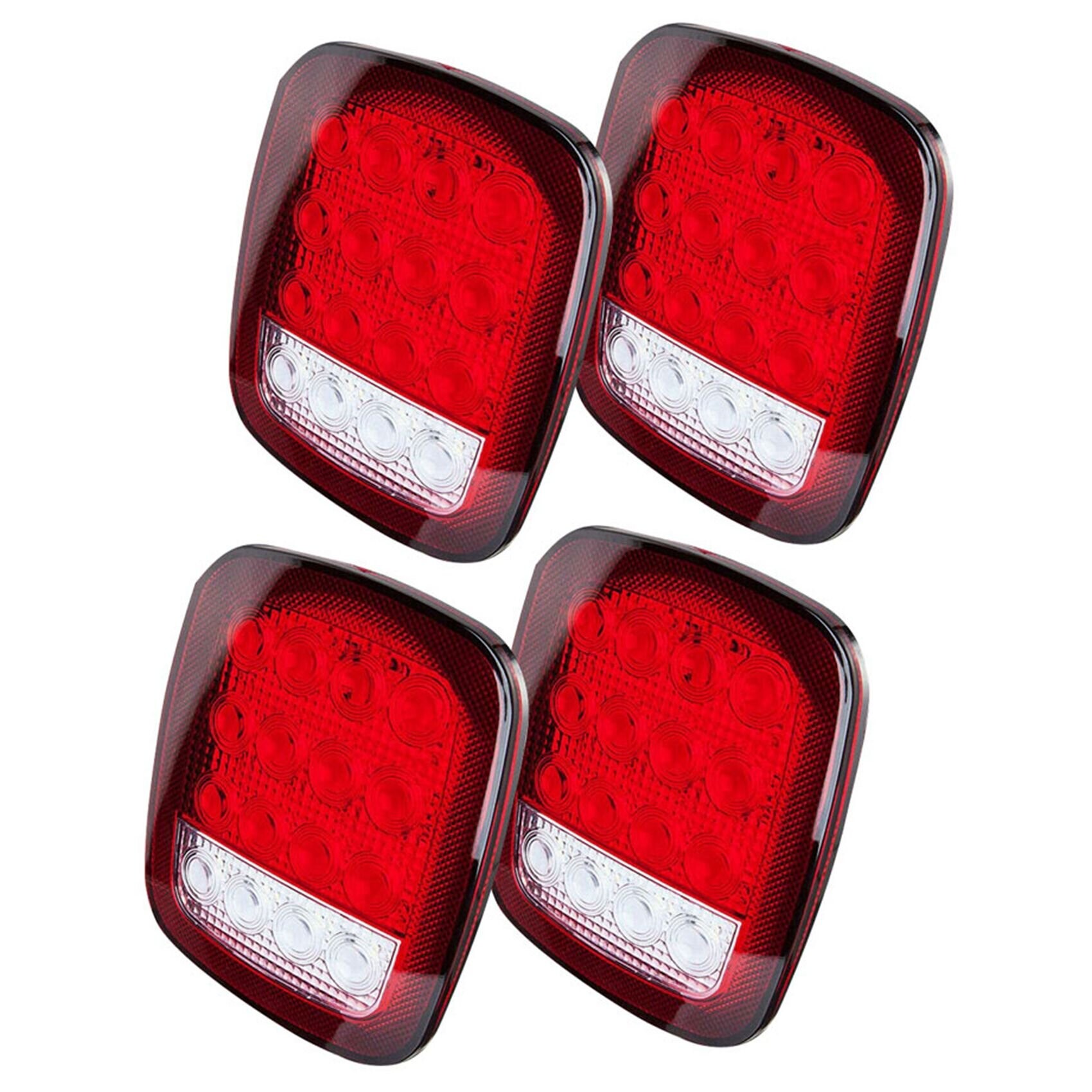 2X LED Tail Light Rear Light Brake Reverse Turn Signal for Wrangler TJ ...