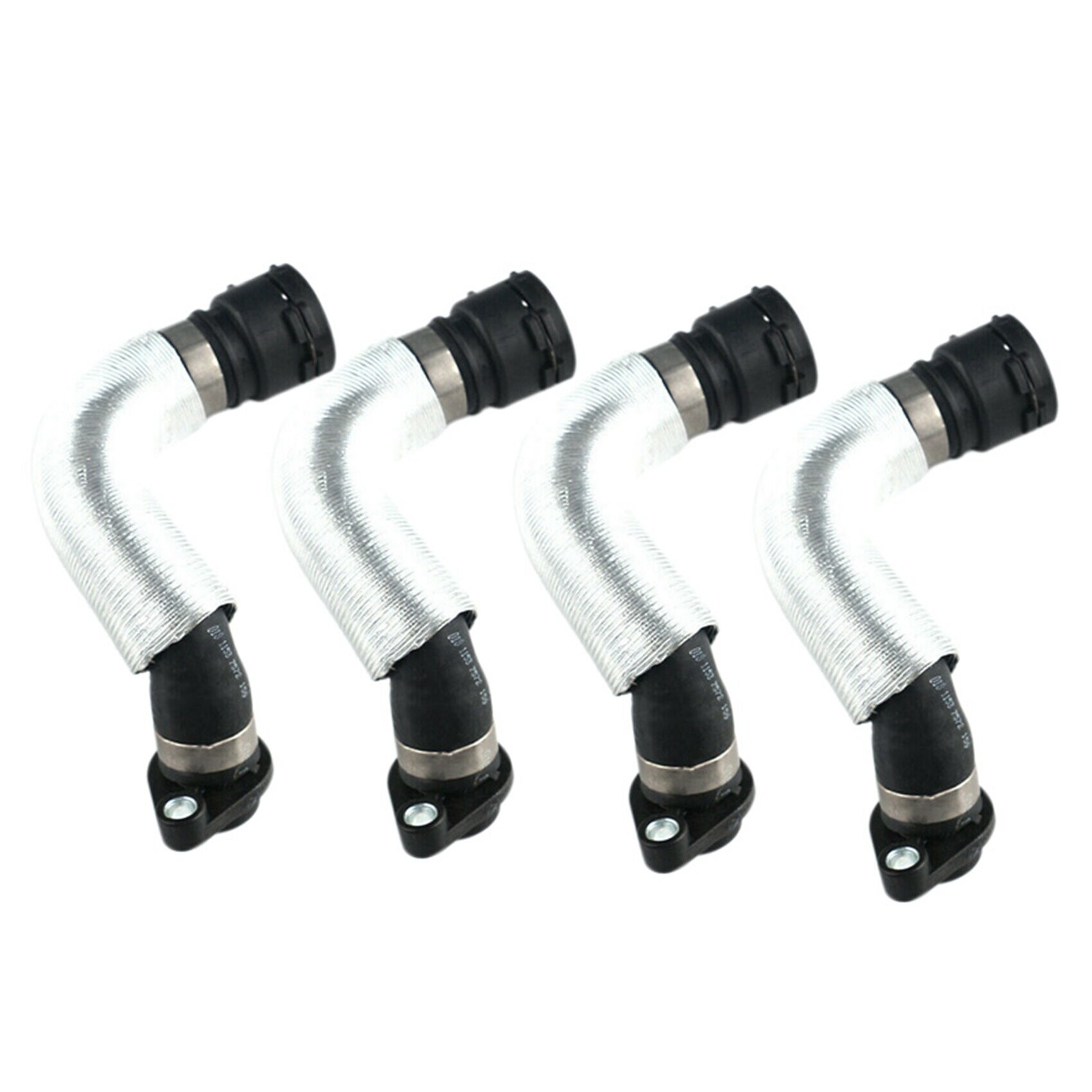 4X 11537572159 Radiator Coolant Hose Water Pipe for X1 Z4 E88 E87 E82 ...