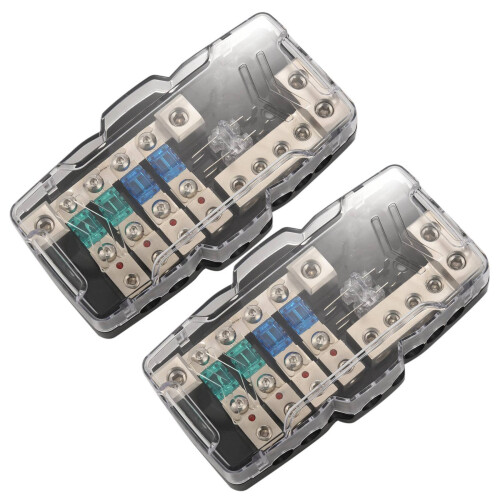 2X Multi-Functional LED Car Audio Stereo ANL Fuse Holder Distribution 0 ...