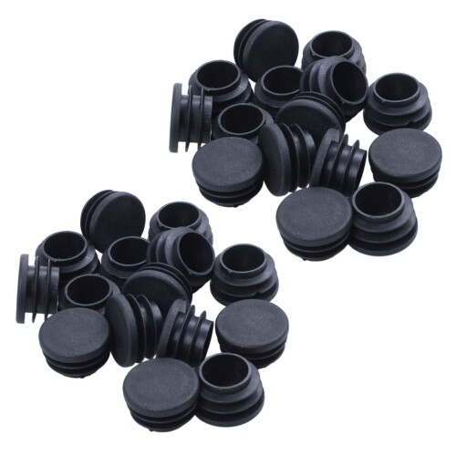 30 Pieces of Chair Table Legs End Plug 25mm Diameter Round Plastic ...