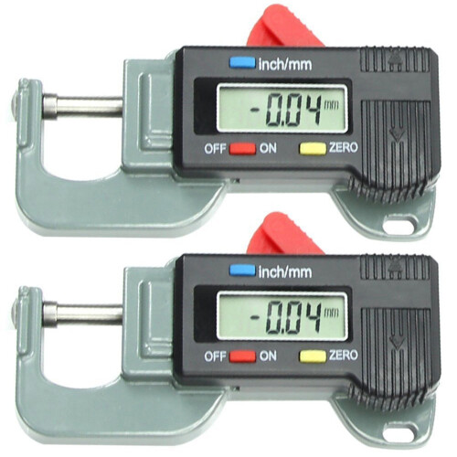 2X Portable Precise Digital Thickness Gauge Meter Metal Tester ...