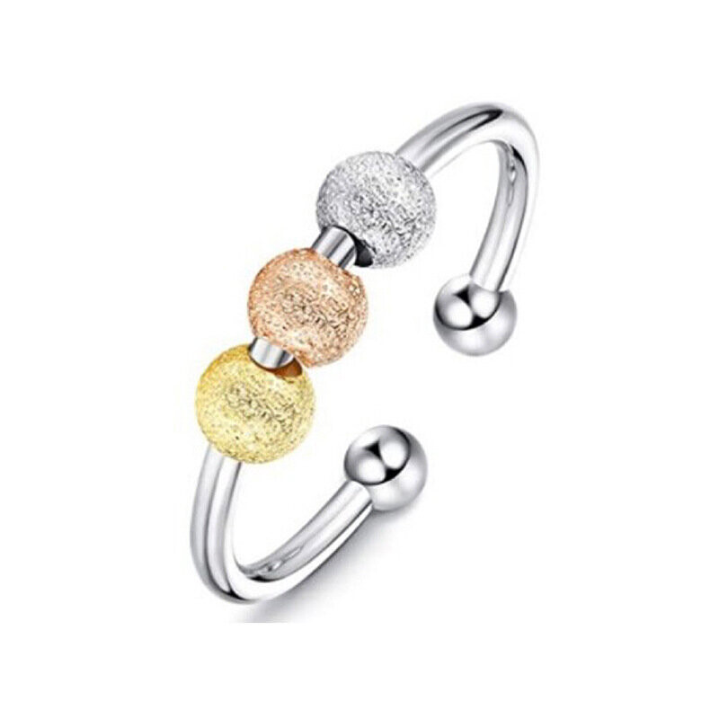 Daisy Flower Butterfly Anxiety Ring Rotatable Spinner Ring Girls Women ...