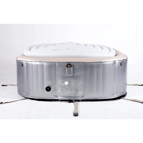 Mspa Hot Tub Inflatable Bladder Cover 160X160cm 6 People Square Lid on ...