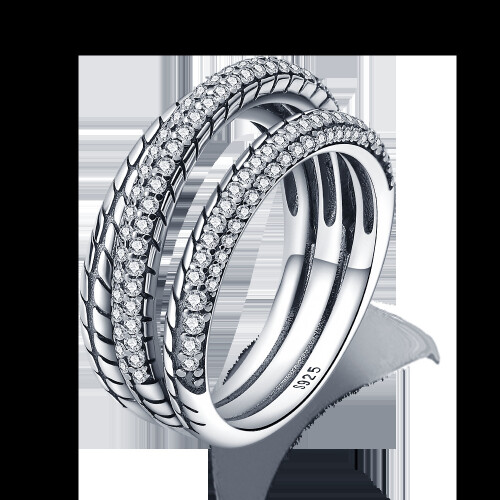 Spring 100% Real Silver Flower Lucky Rings Silver Daisy Flower Ring For ...