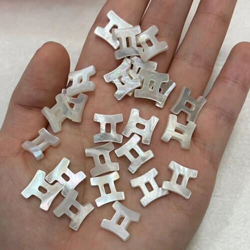 1sets(12pcs) Natural 12 Zodiac Sign Mother of Pearl Shell for DIY ...