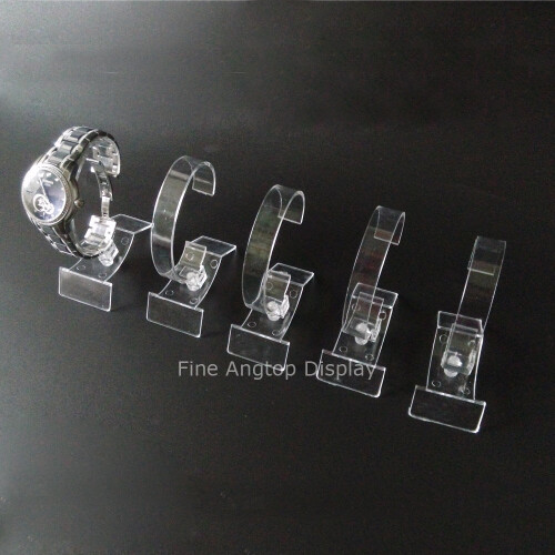 5pcs/lot Clear Plastic Bracelet Watch Stand Holder Retail Display ...