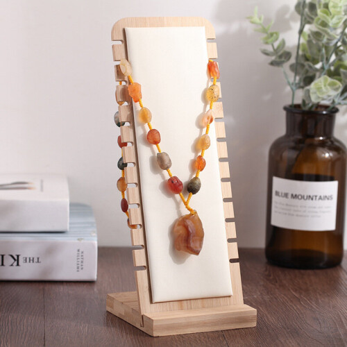 Bamboo Jewelry Display Collection Necklace Display Stand Bracelets ...