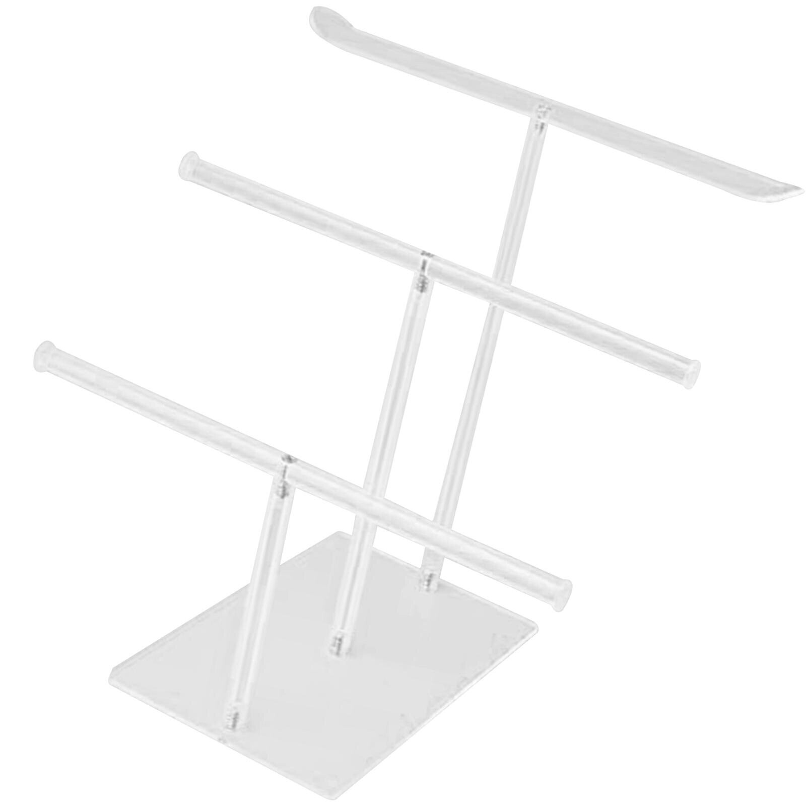 3 Tiers Jewelry Display Stand Hanger Standing T Shaped Display Holder ...