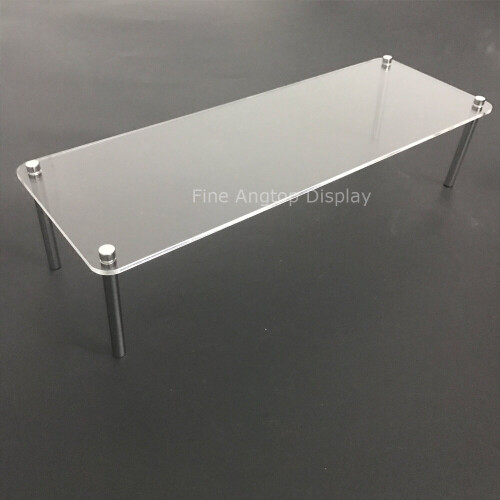 260x100mm Clear Acrylic Shelf Unit Table Top Retail Display Holder on OnBuy