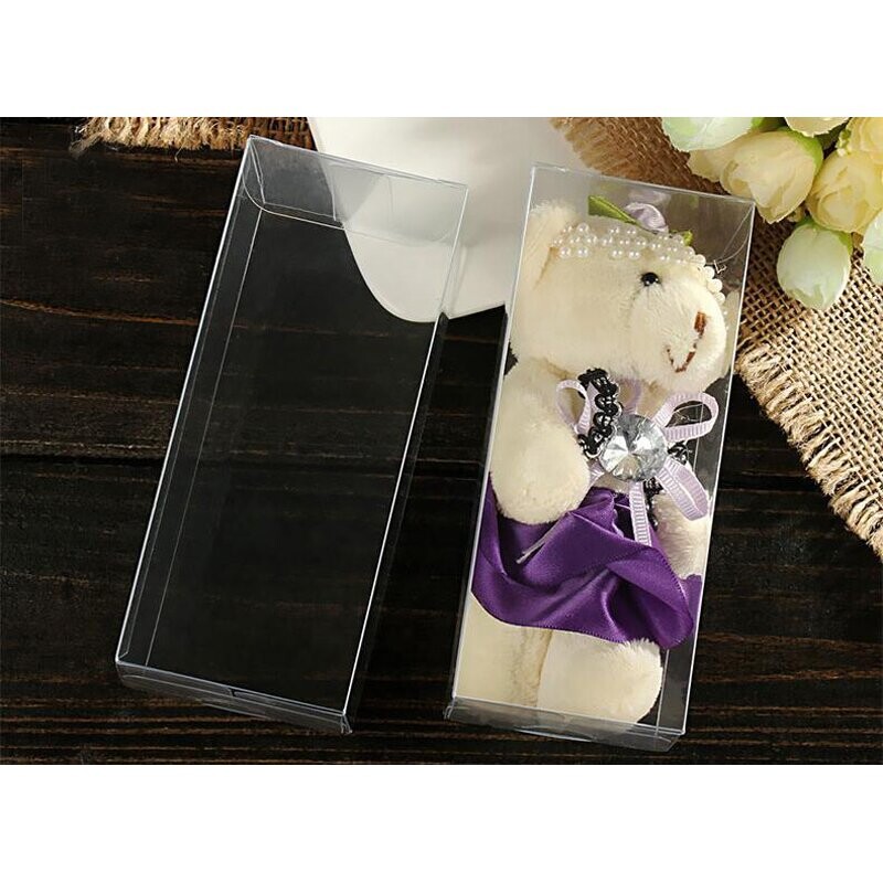 200pcs 3x3x9 Jewelry Clear Boxes Plastic Box Transparent Storage Pvc ...