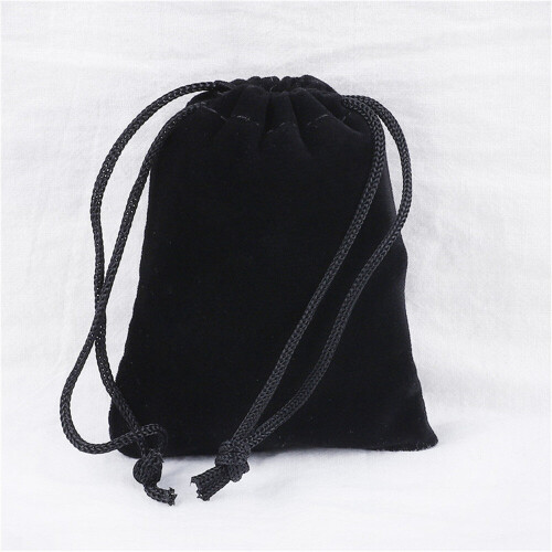 (Black White-9x12cm) 10 pcs/lot High Velvet Pouches Jewelry Packaging Display Drawstring Packing ...