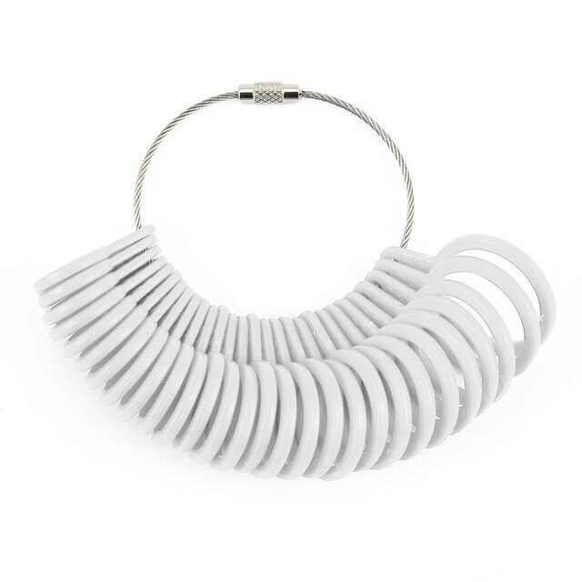 Plastic Tool Ring Sizer Gauge Ring Finger Jewelry Measurement Tool ...
