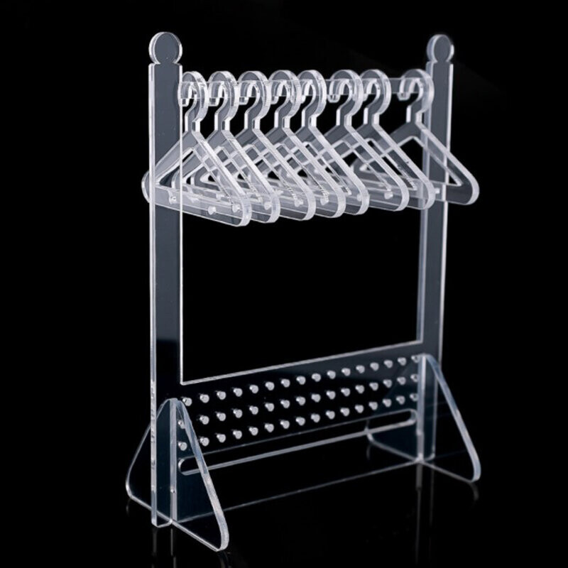 Mini Coat Hanger Rack Earring Display Stand Large Capacity Jewelry ...