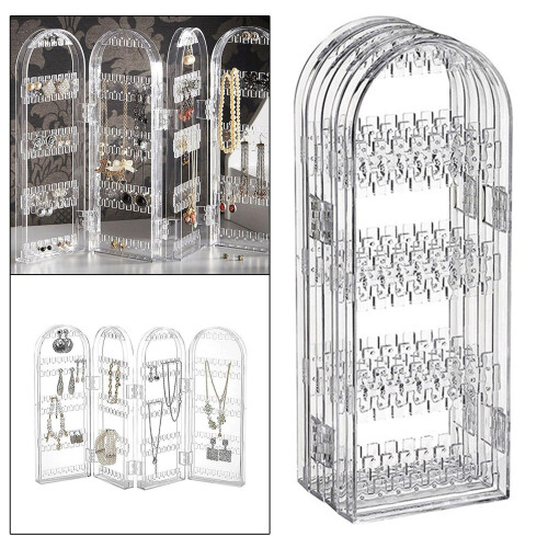 Jewelry Display Stand Foldable Screen Acrylic Holder for Chains ...