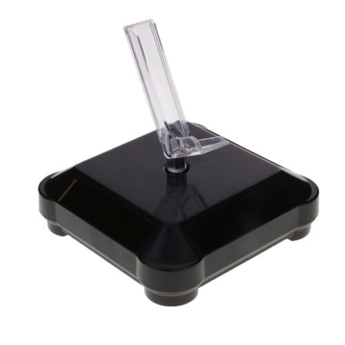 Solar Powered Jewelry Phone Watch Rotating Display Stand Holder 360 ...