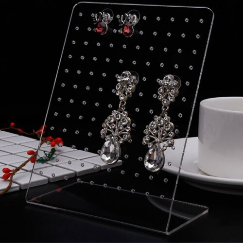 Jewelry Shelf Display Rack Stand L Shape For Ear Stud Earrings 120 ...