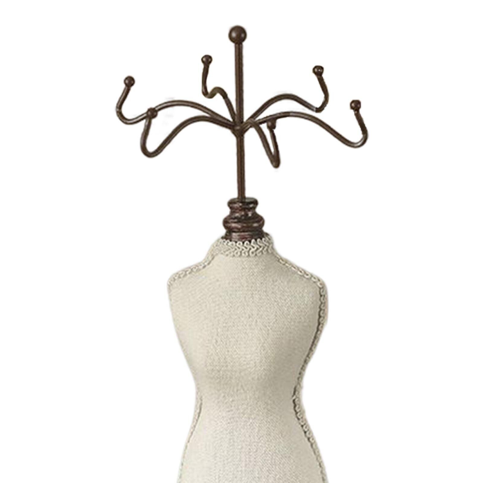 Retro Mannequin Jewelry Organizer Stand Holder Storage Display ...