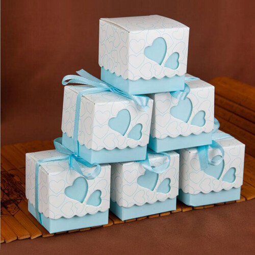 30pcs 5x5x5cm Love Heart Paper Packaging Display Box Gift Boxes For ...