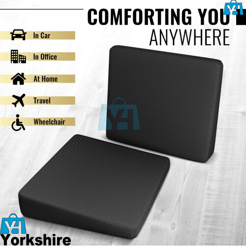 Memory Foam Back Support Wedge Chair Car Posture Lumbar Orthopedic on OnBuy