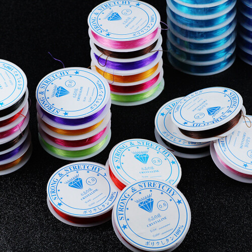 Transparent Colorful Strong Stretch Crystal Elastic Beading Rope Thread ...