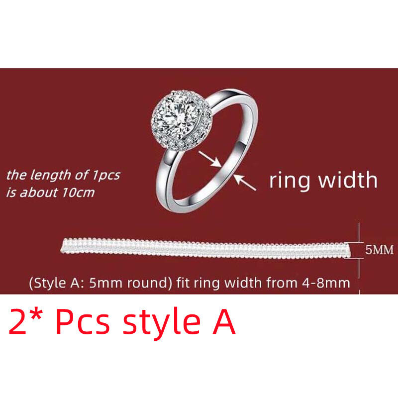 Ring Size Adjuster for Loose Rings 4 Sizes Spiral Tightener Based Ring ...