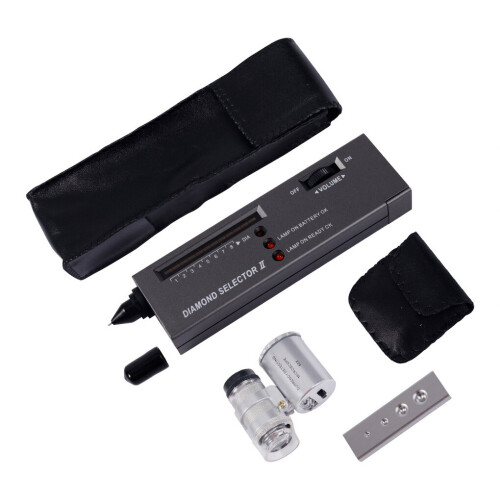 Stone Tester with LED Light Magnifying Glass Jewellery Detector Testing ...