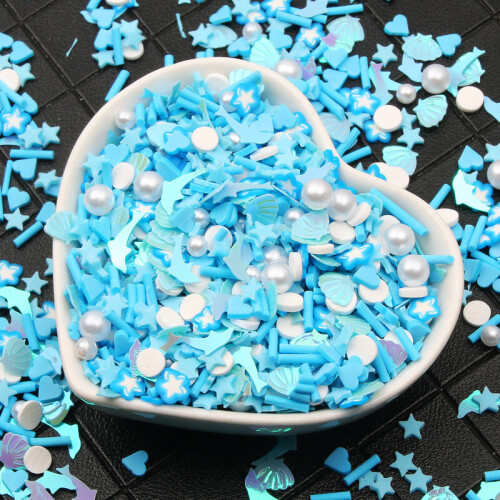 500pcs/lot Mixed Dolphin Star Slice Polymer Clay Slime Filling Nail Art ...